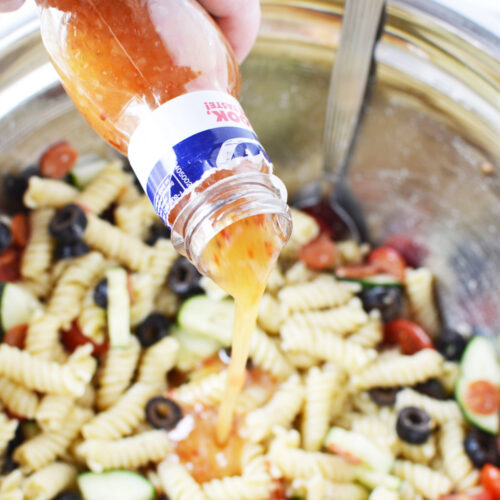 Easy Rotini Pasta Salad Recipe Bubbapie