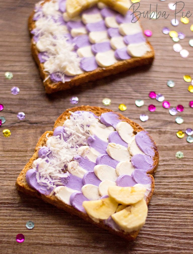 Easy Mermaid Toast Recipe - BubbaPie
