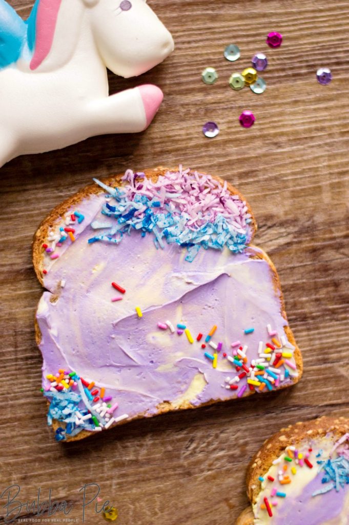 Easy Unicorn Toast Recipe - BubbaPie