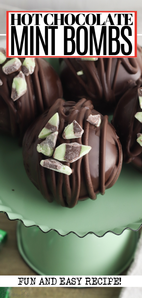 Easy Mint Hot Chocolate Bomb Recipe - BubbaPie