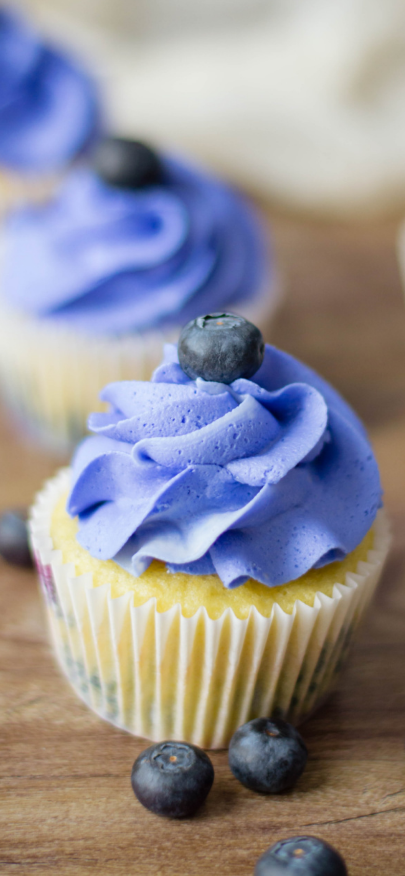 Lemon Blueberry Easter Cupcakes - BubbaPie