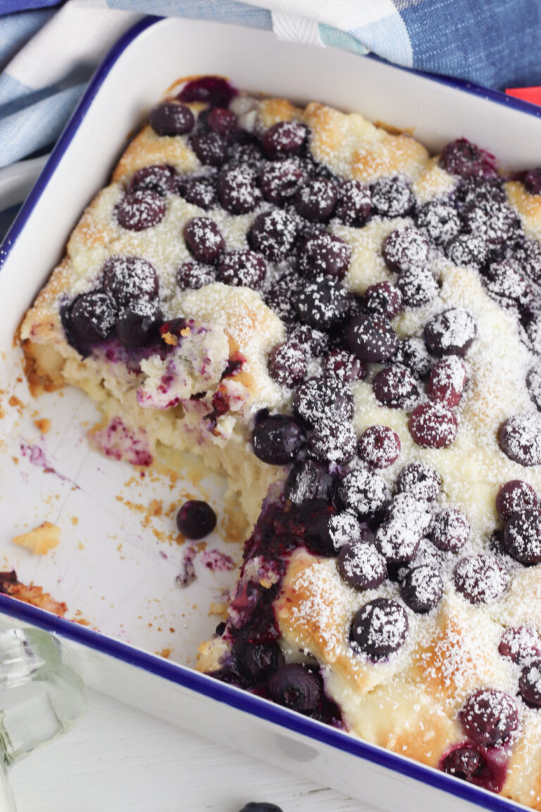 Easy Blueberry Breakfast Casserole - BubbaPie