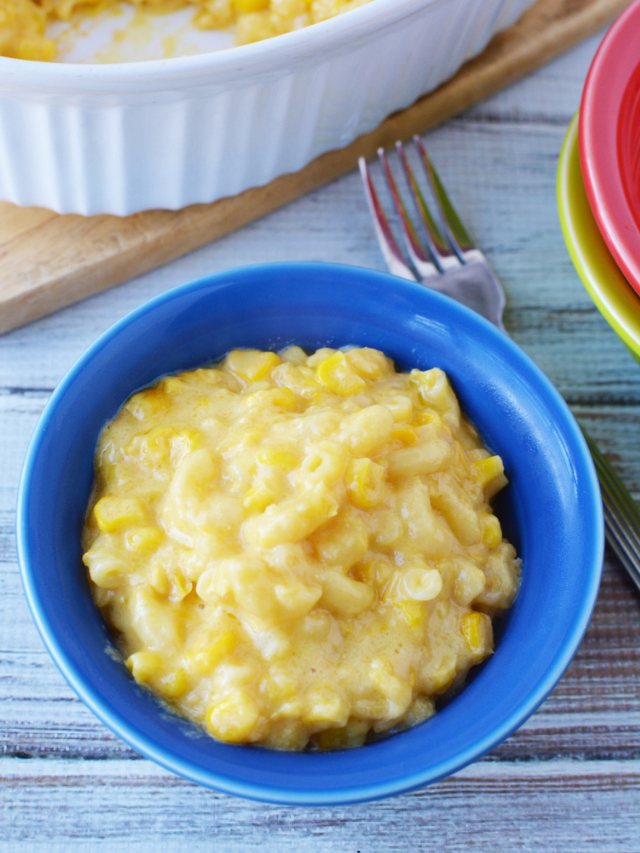 EASY CHEESY MACARONI CORN CASSEROLE - BubbaPie