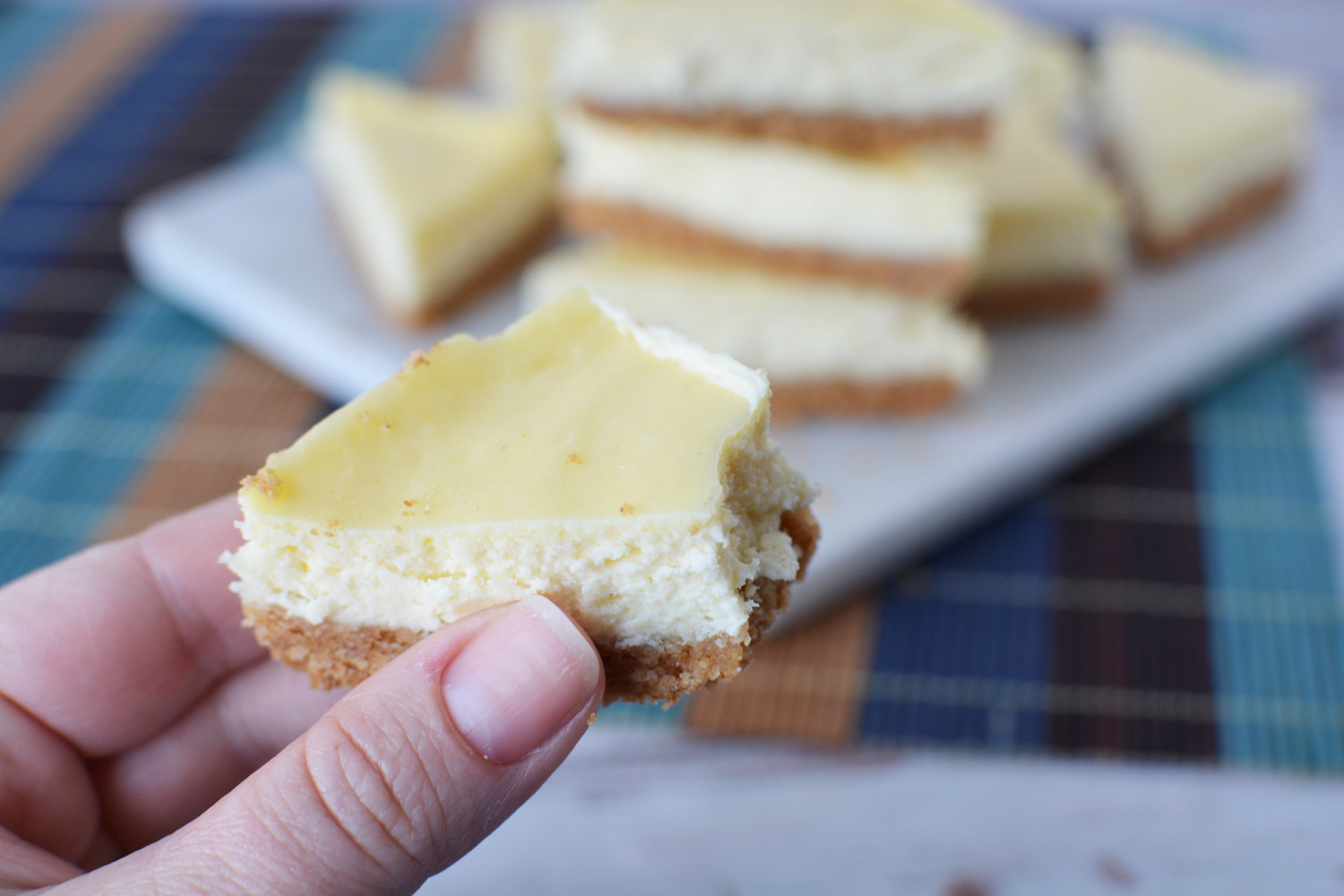 Philadelphia Cheesecake Bars (Snack Bars) - BubbaPie