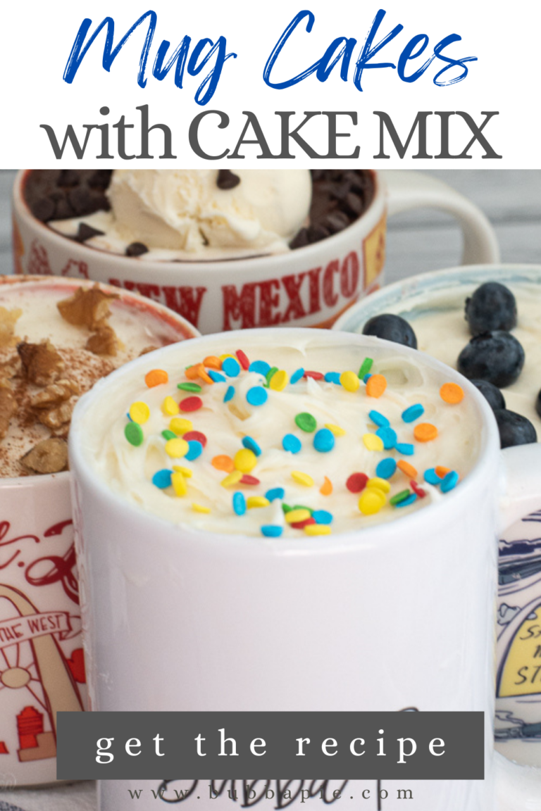 Mug Cake With Cake Mix - BubbaPie