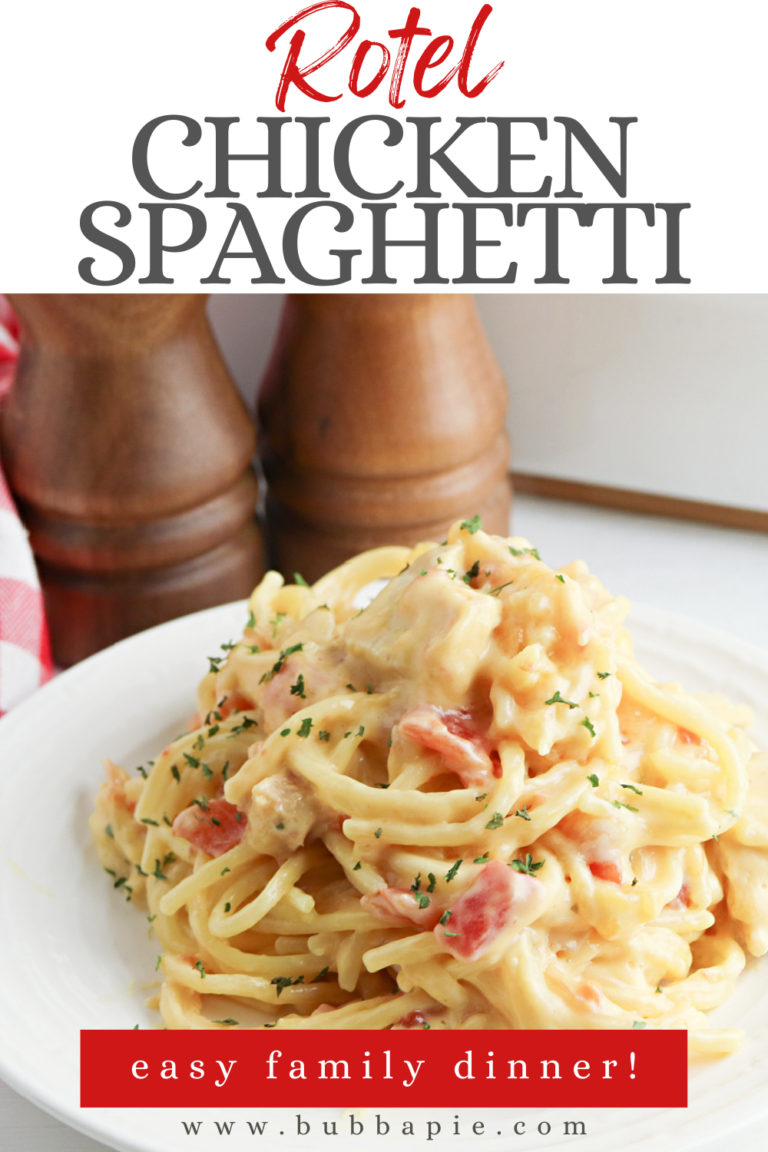 Rotel Chicken Spaghetti - BubbaPie