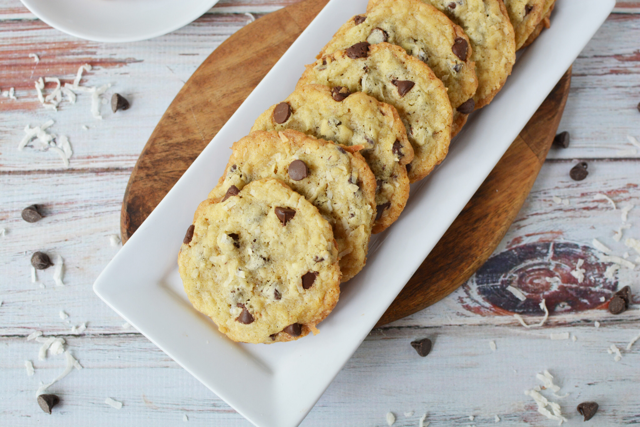 Coconut Chocolate Chip Cookies - BubbaPie