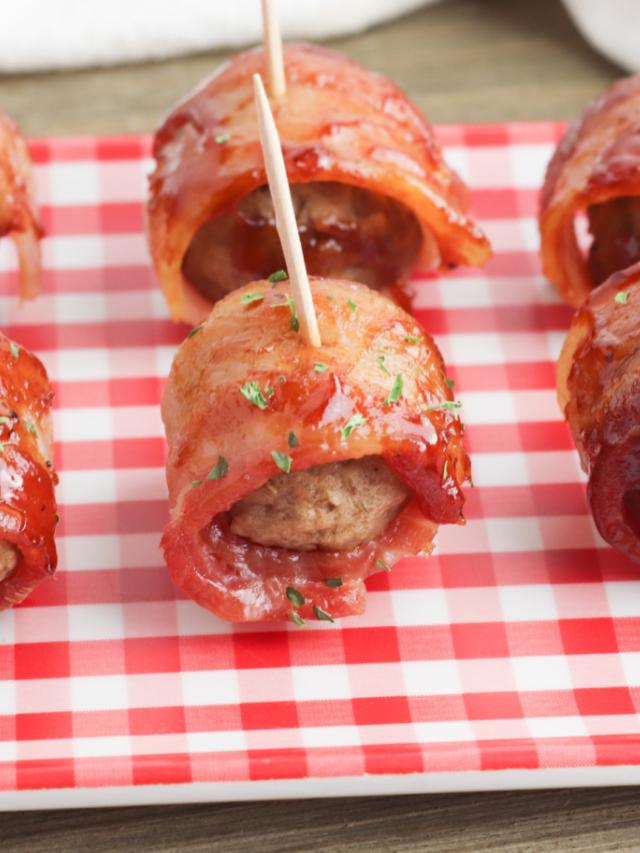 BACON WRAPPED MEATBALLS RECIPE - BubbaPie