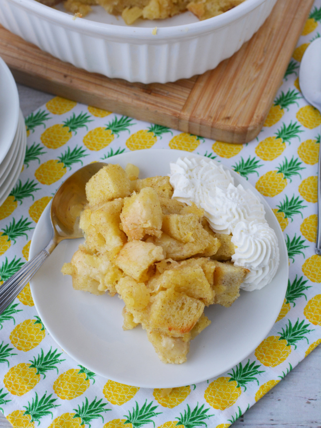 PINEAPPLE BREAD PUDDING RECIPE - BubbaPie